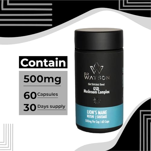 60 capsules of mushroom health benefits