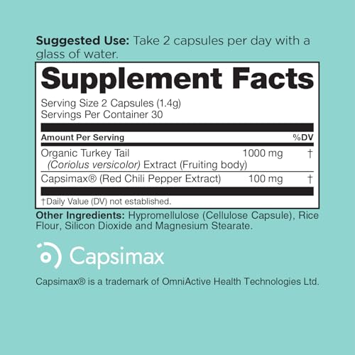 60 capsules of mushroom health benefits