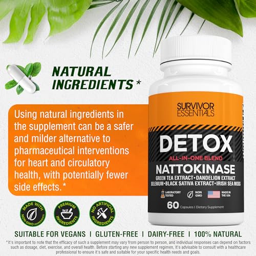 60 capsules of Nattokinase detox formula