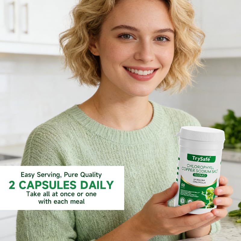 60 capsules of natural chlorophyll