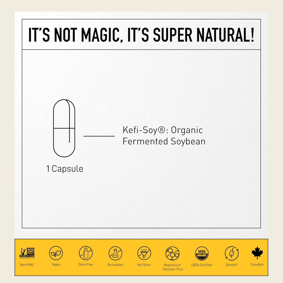 60 capsules of natural probiotics