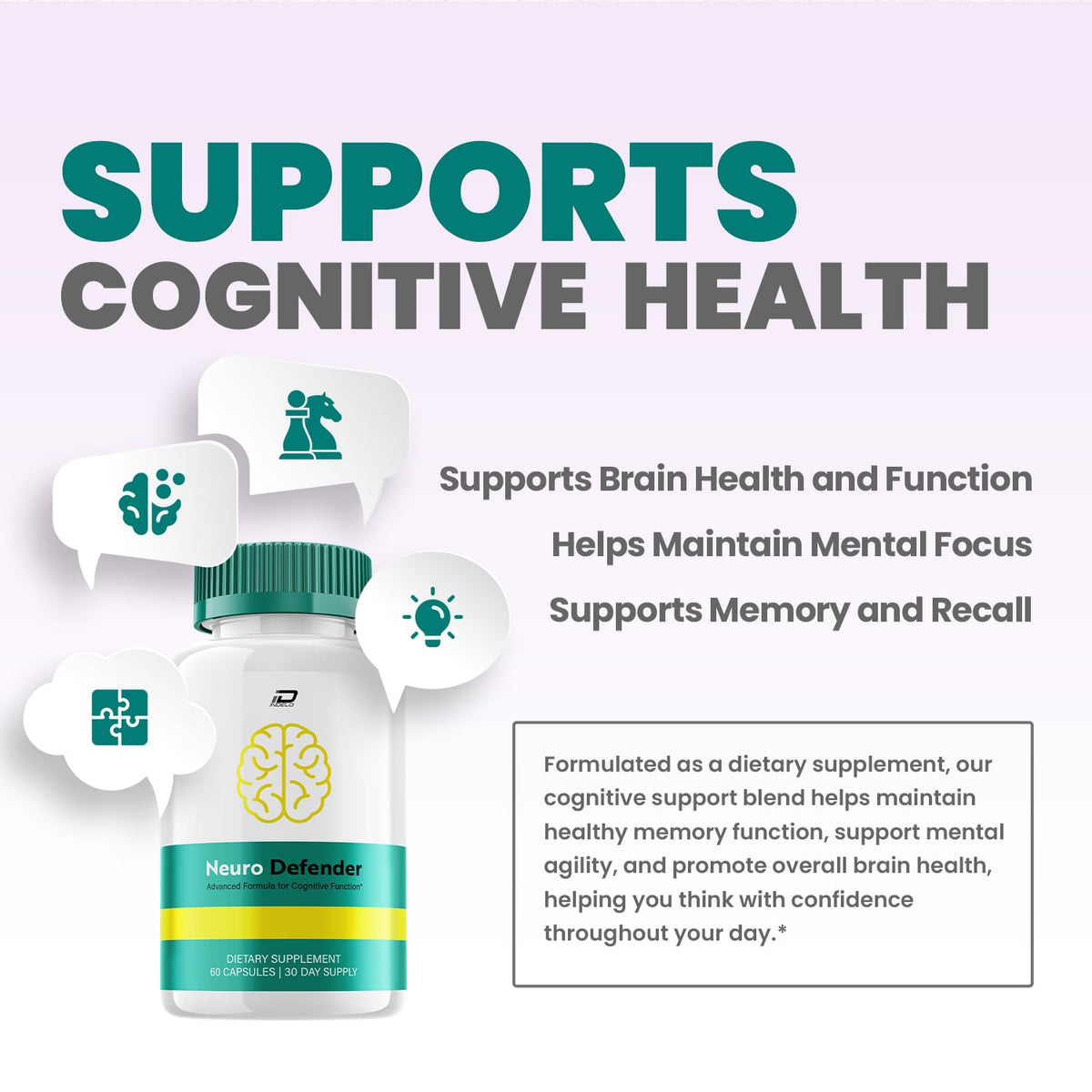 60 capsules of NeuroDefender vitamins