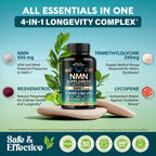 60 capsules of NMN for vitality