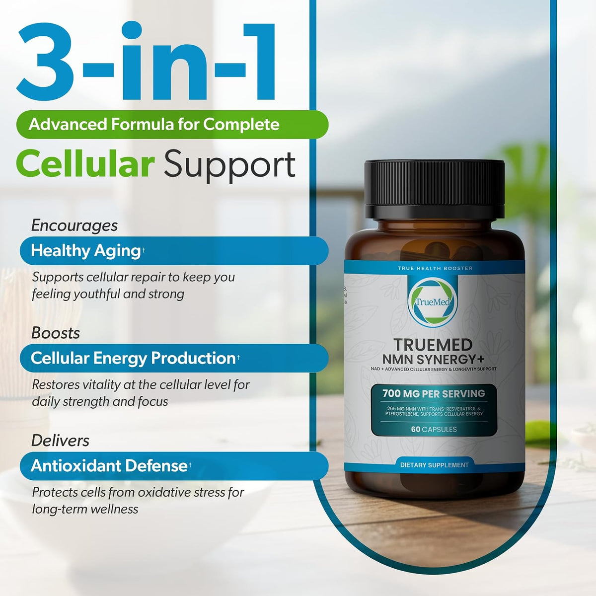 60 capsules of NMN for wellness