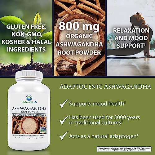 60 capsules of organic Ashwagandha