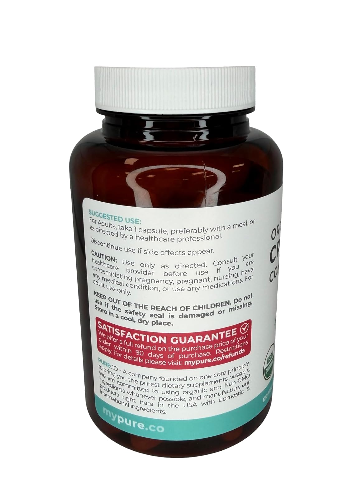 60 capsules of organic cranberry