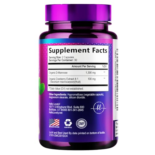 60 capsules of organic D Mannose