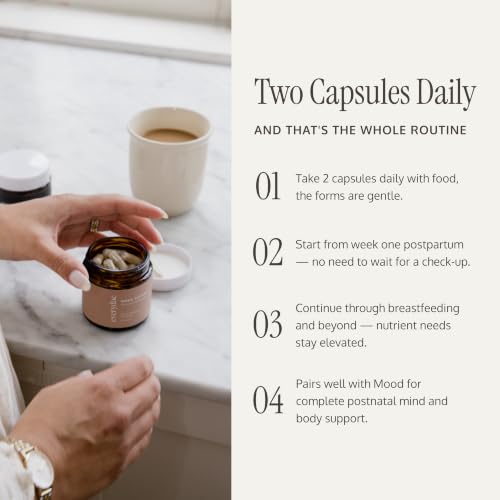 60 capsules of postpartum wellness