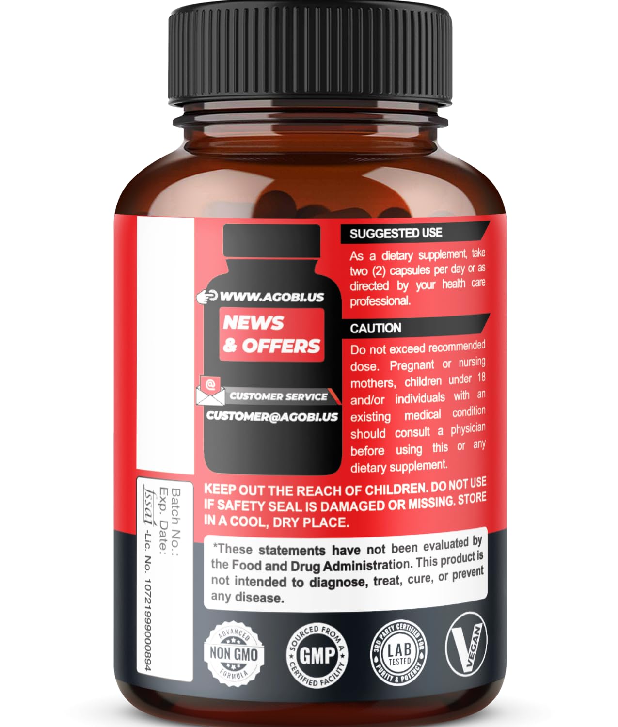 60 capsules of potent berberine formula
