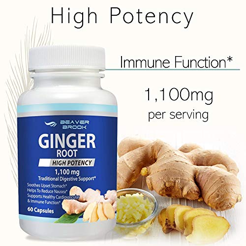 60 capsules of potent ginger