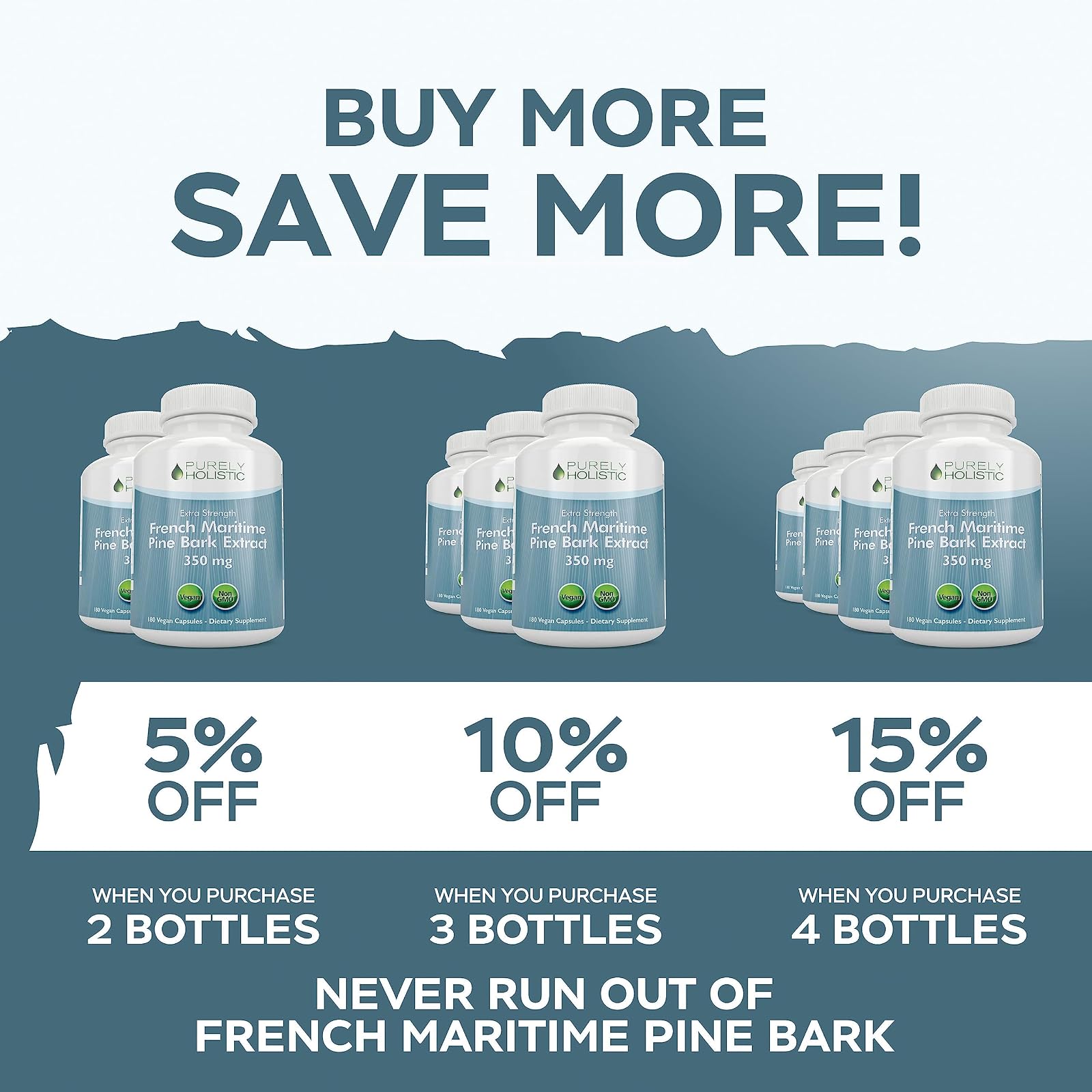 60 capsules of premium pine extract