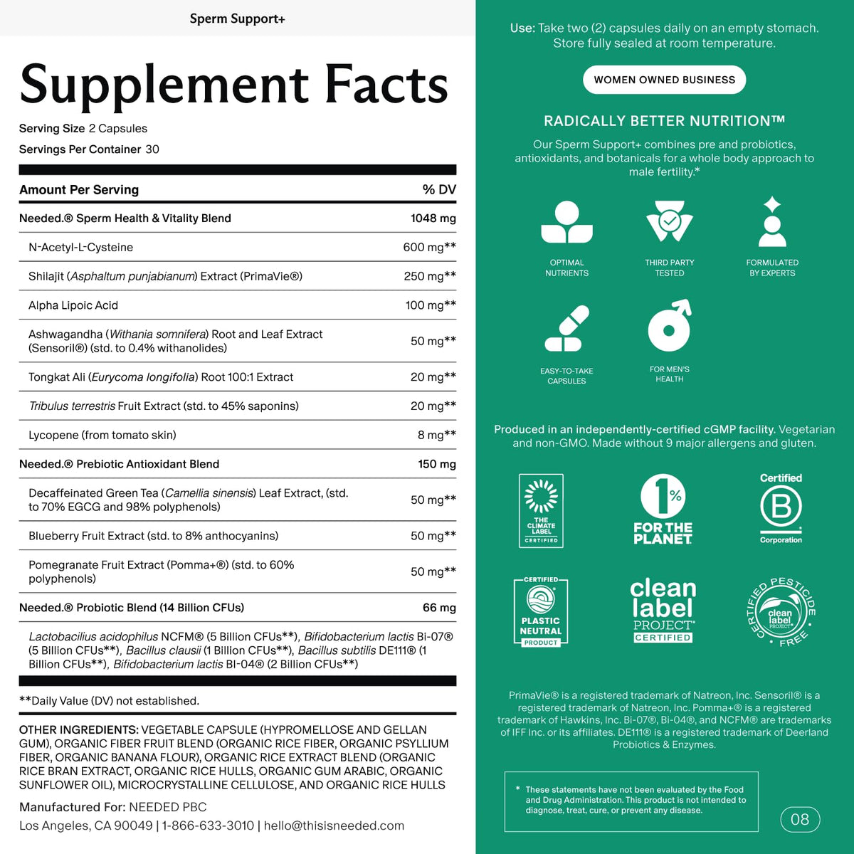 60 capsules of prenatal DHA