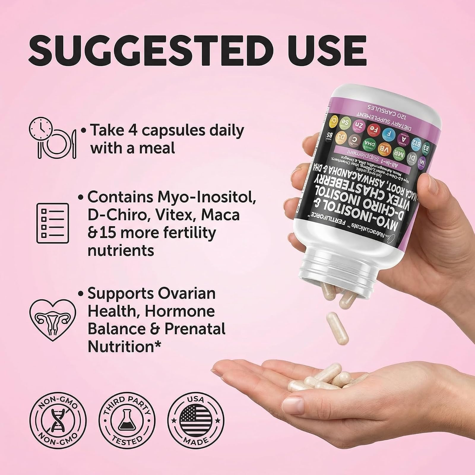 60 capsules of prenatal dha