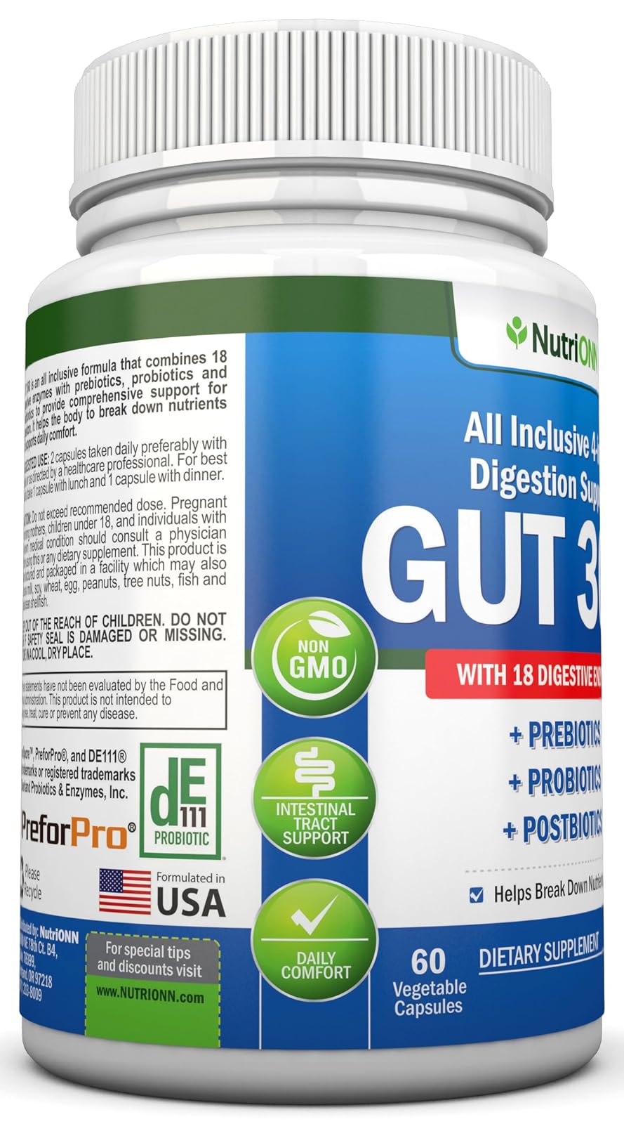 60 capsules of probiotics 50 billion cfu