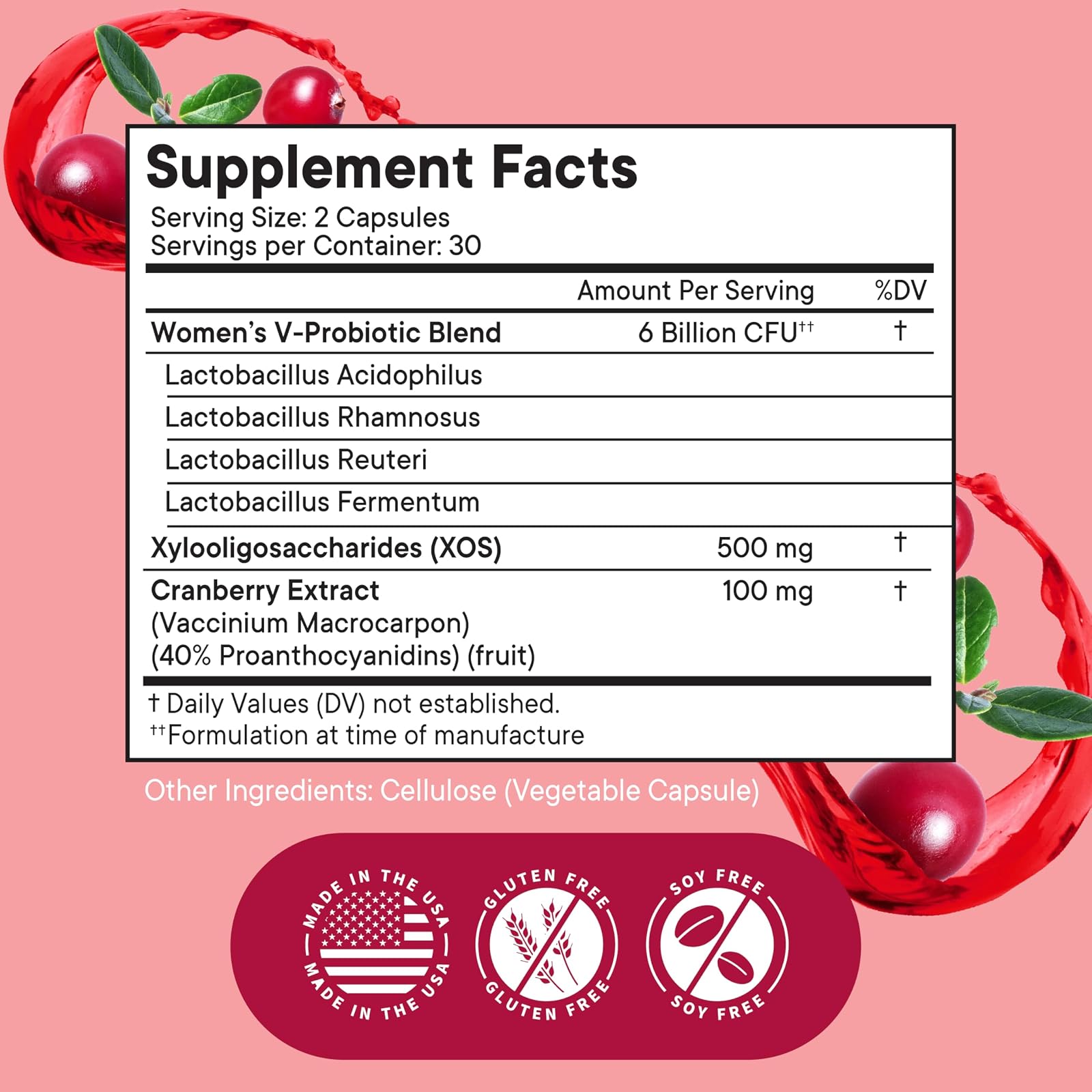 60 capsules of probiotics for optimal health