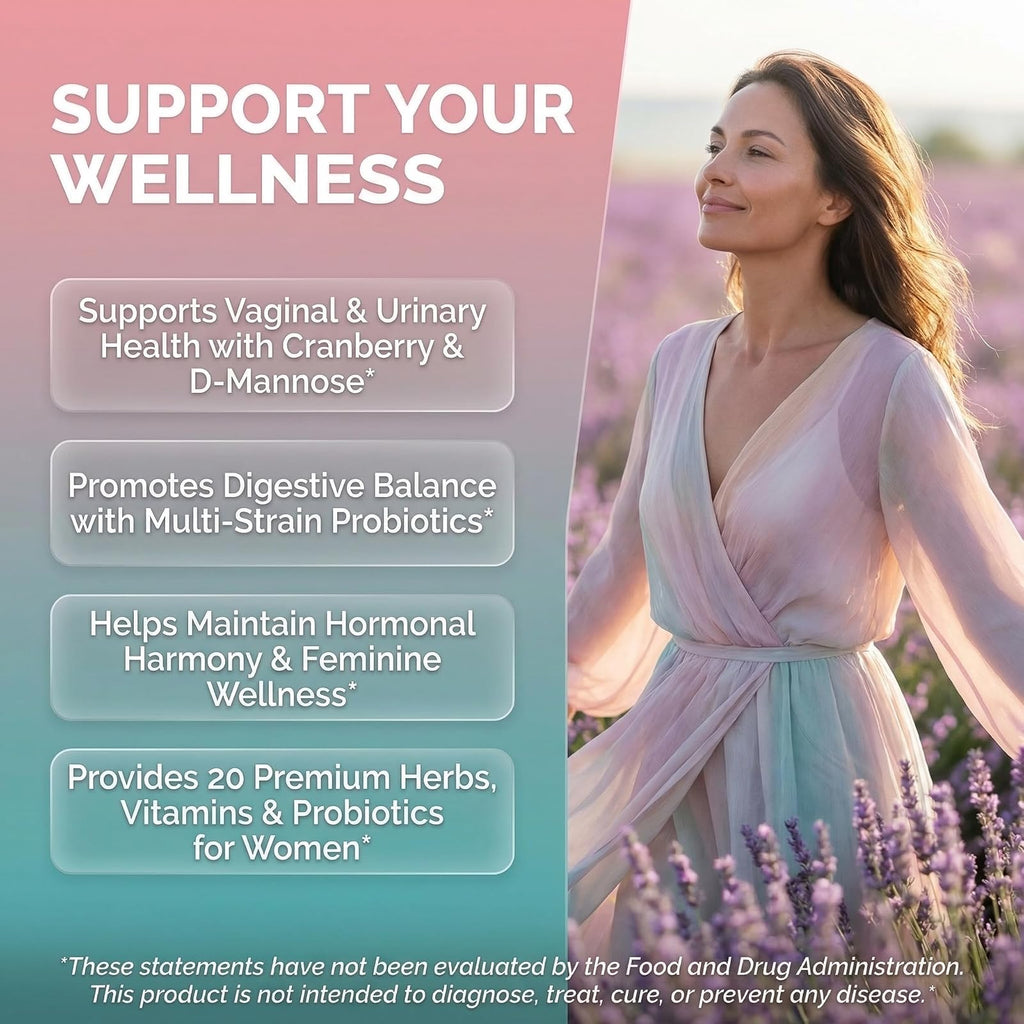 60 capsules of probiotics for women