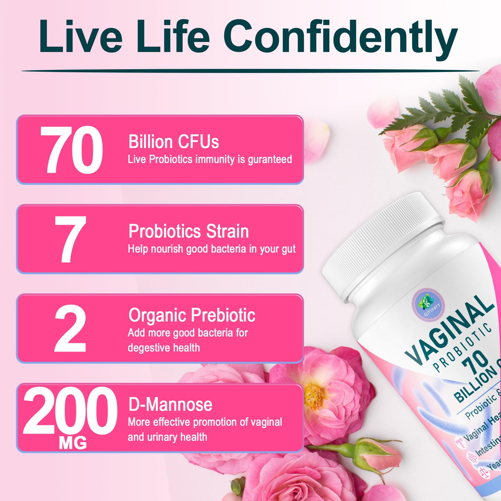 60 capsules of probiotics