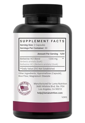 60 capsules of pure berberine