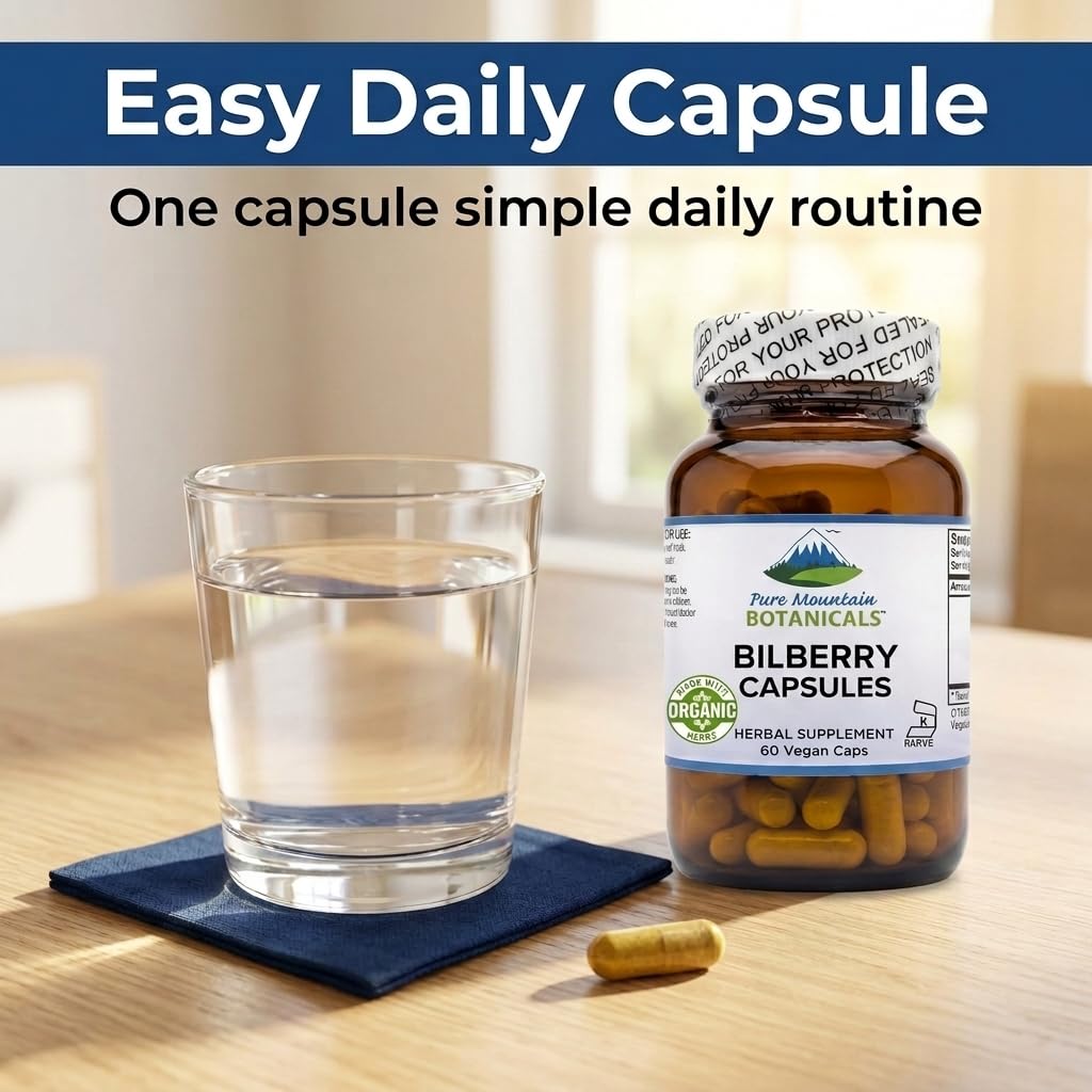 60 capsules of pure bilberry extract