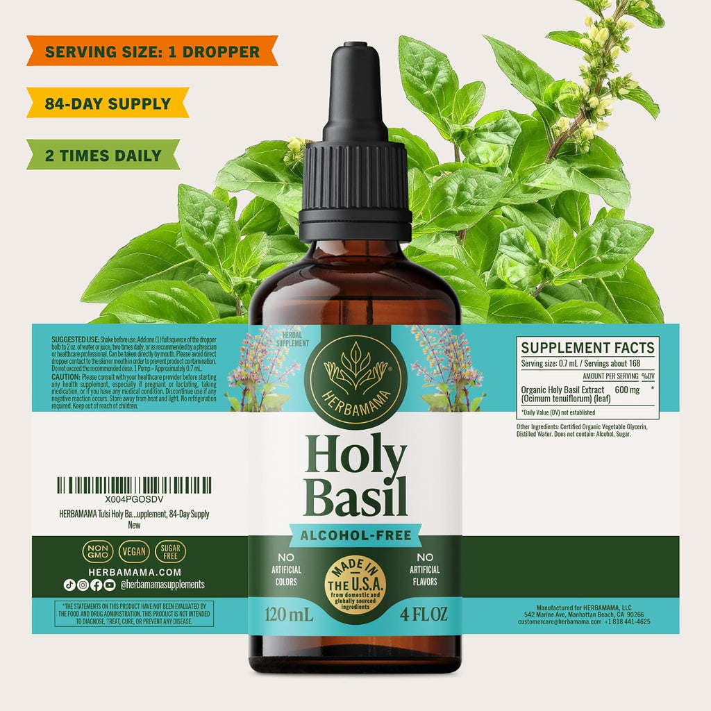60 capsules of pure Holy Basil goodness