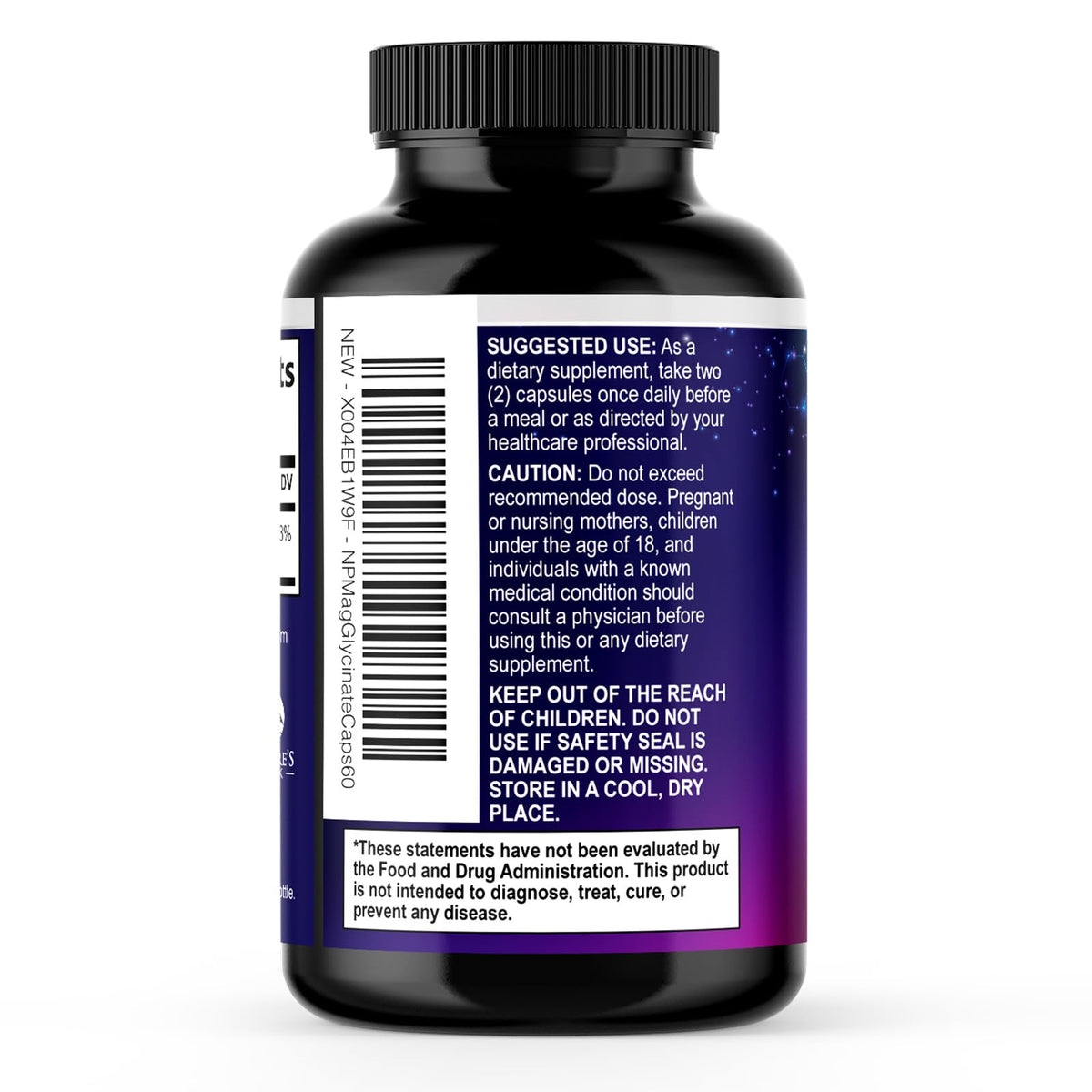 60 capsules of pure magnesium glycinate