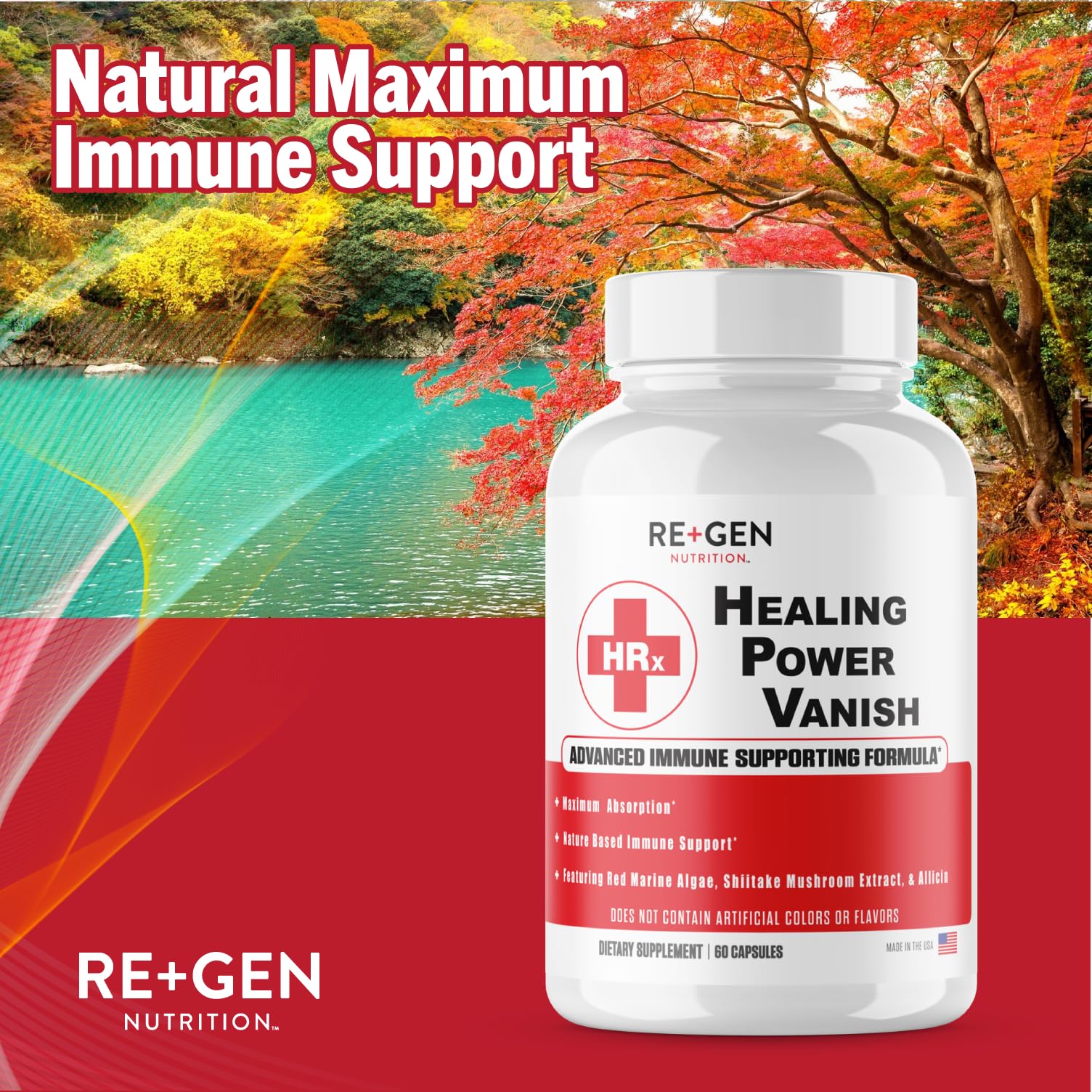 60 capsules of pure mushroom extract