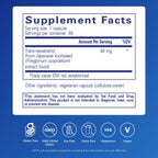 60 capsules of pure resveratrol