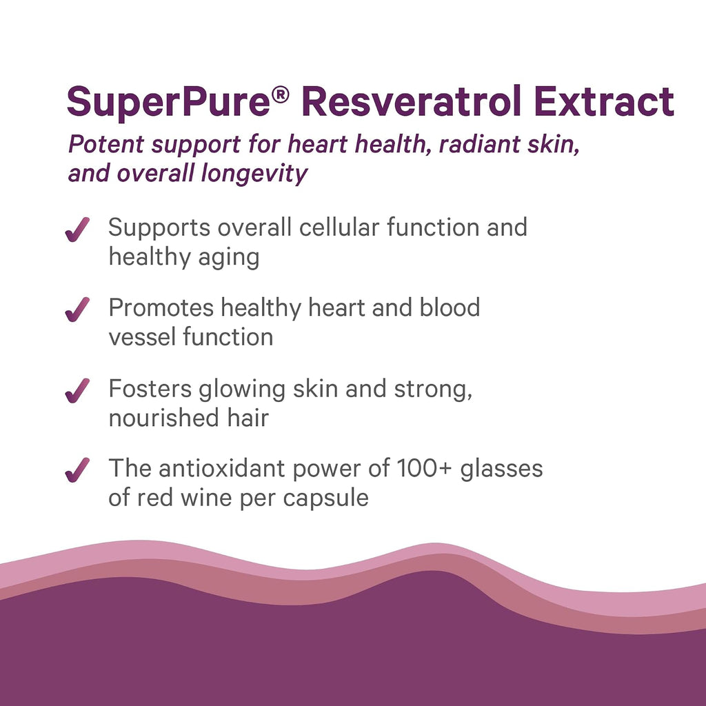 60 capsules of pure resveratrol