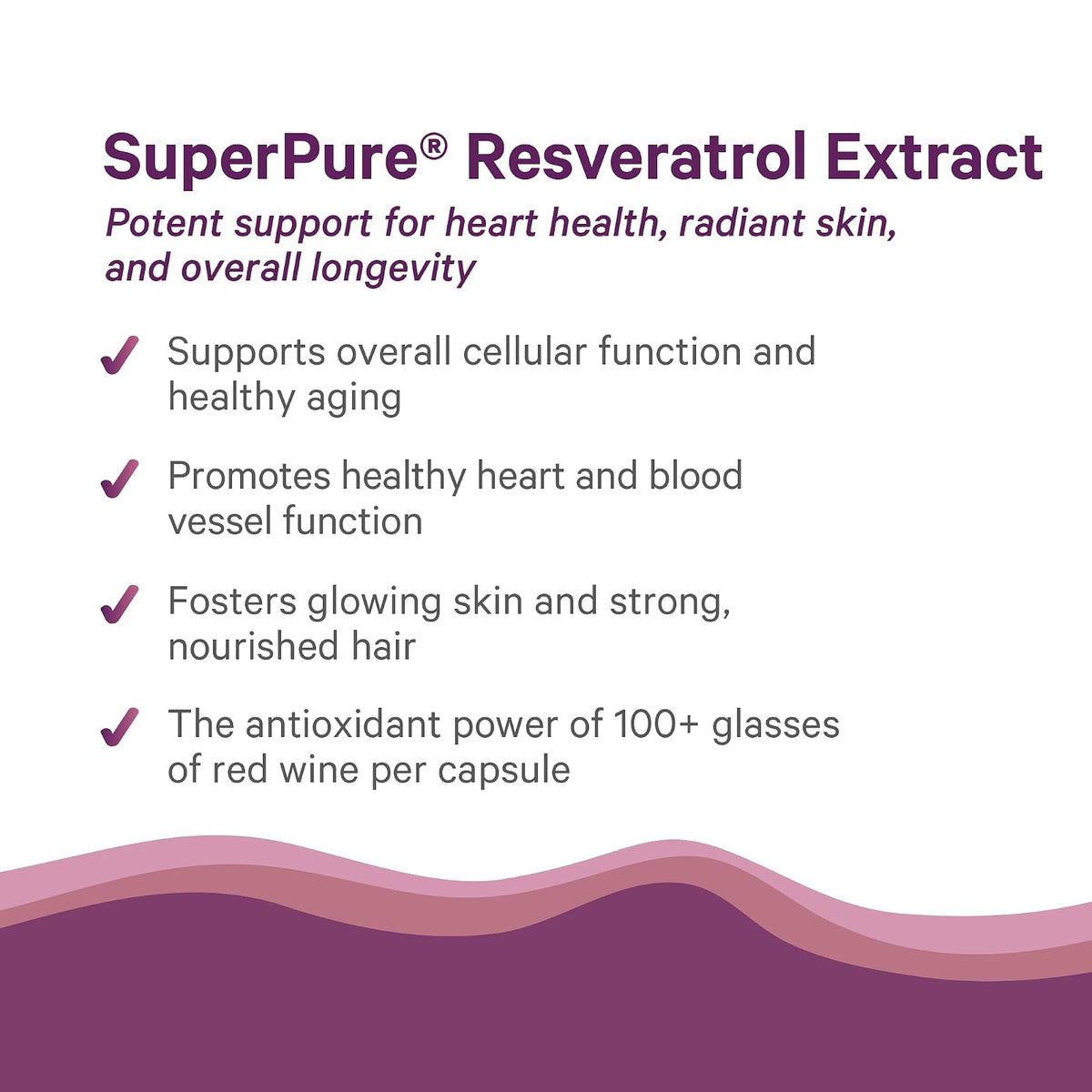 60 capsules of pure resveratrol