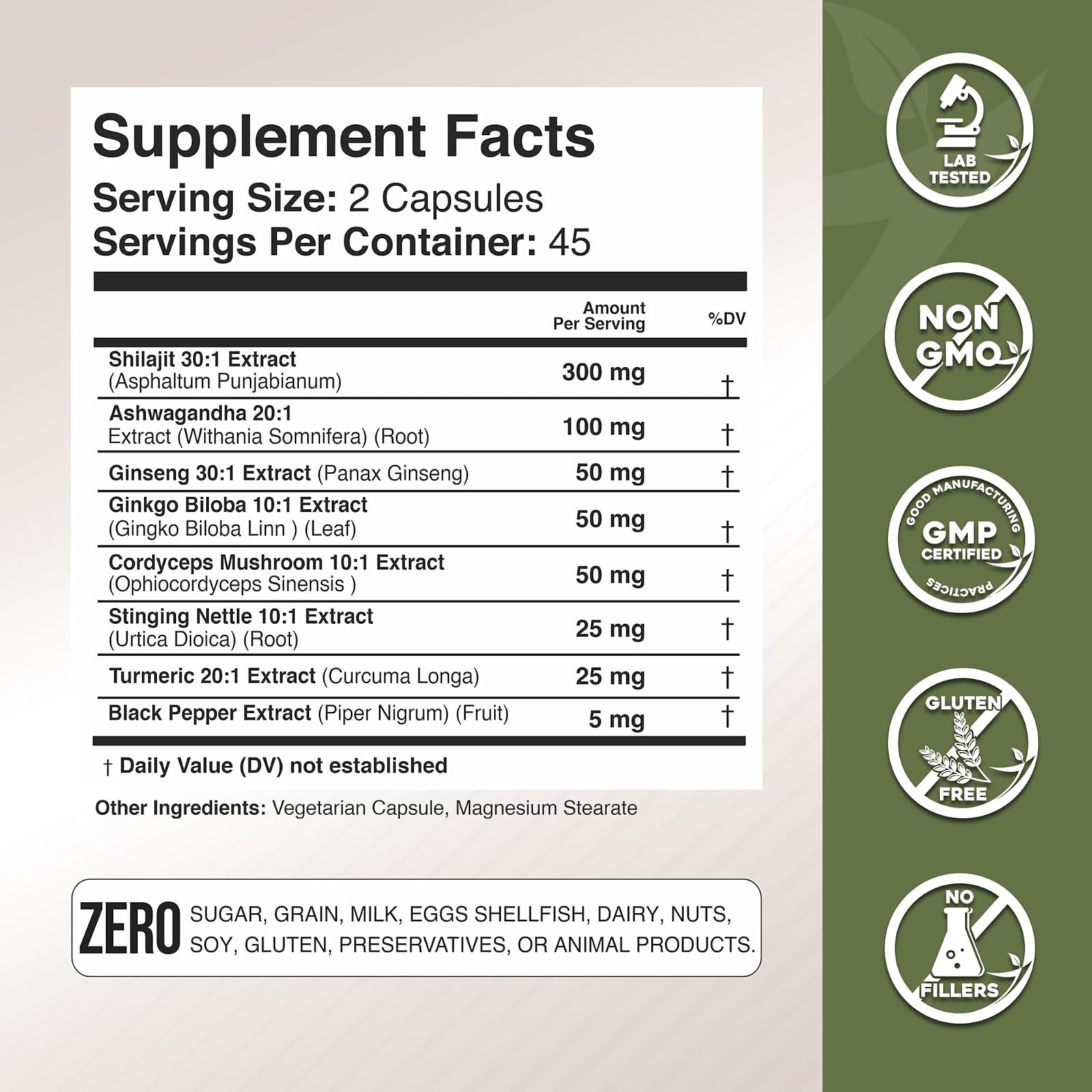 60 capsules of pure Shilajit