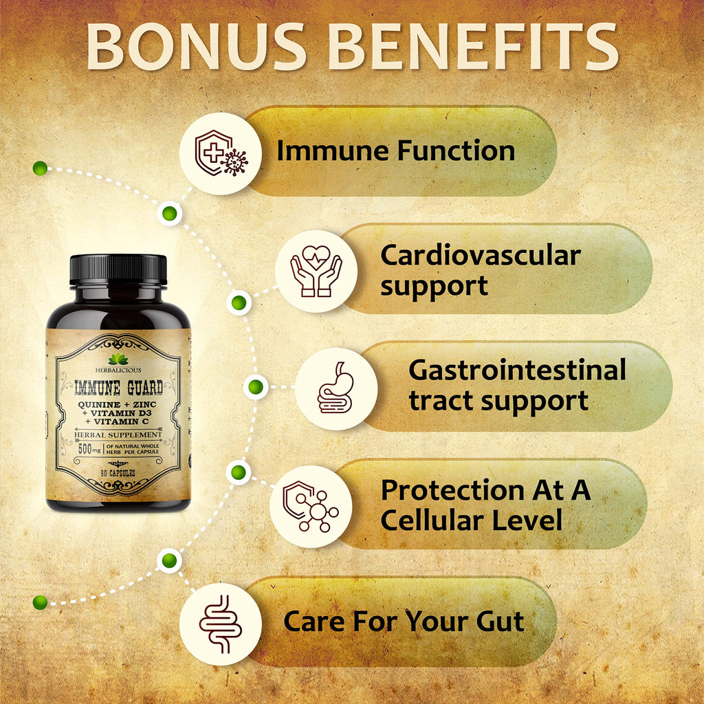 60 capsules of Quinine benefits