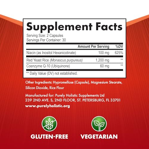 60 capsules of Red Yeast Rice