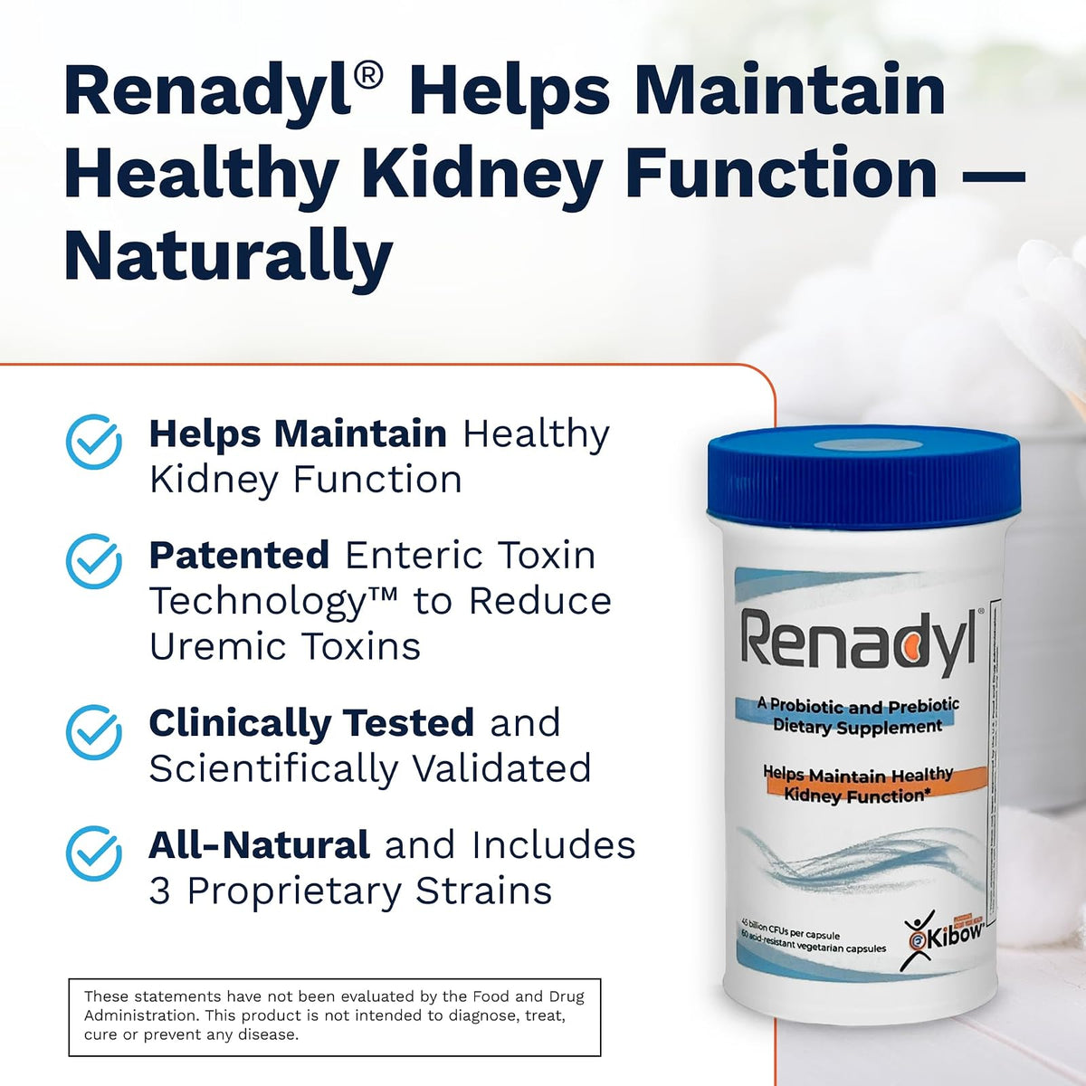 60 capsules of Renadyl probiotics