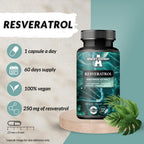 60 capsules of Resveratrol benefits
