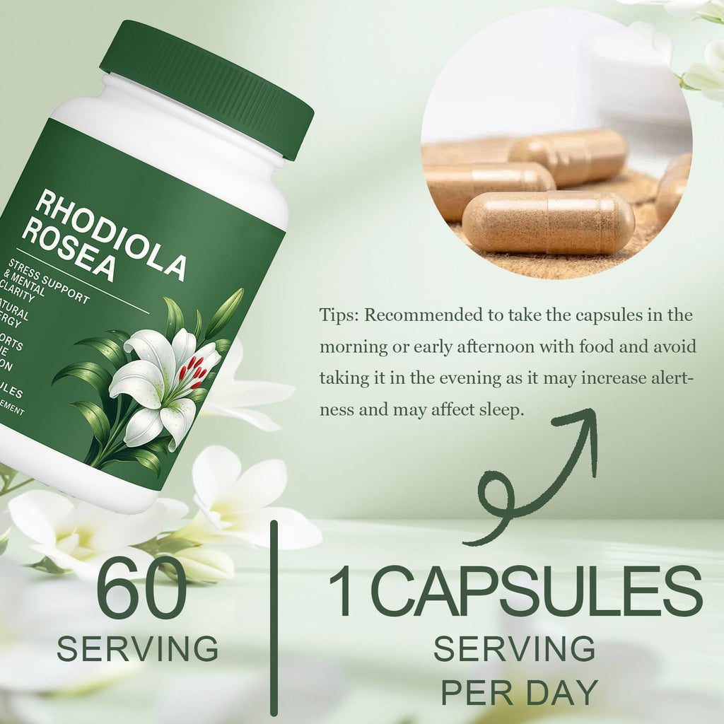60 capsules of Rhodiola for wellness