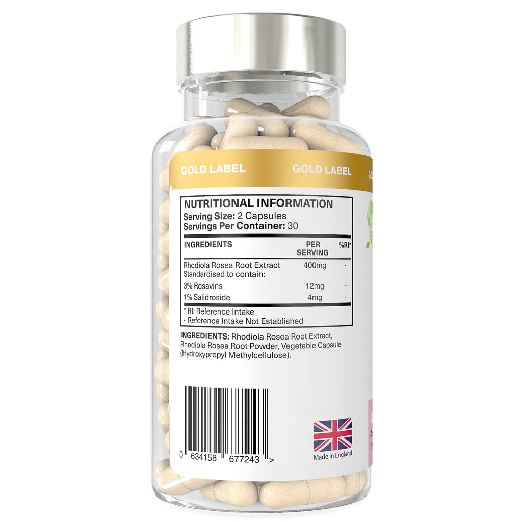 60 capsules of Rhodiola Rosea