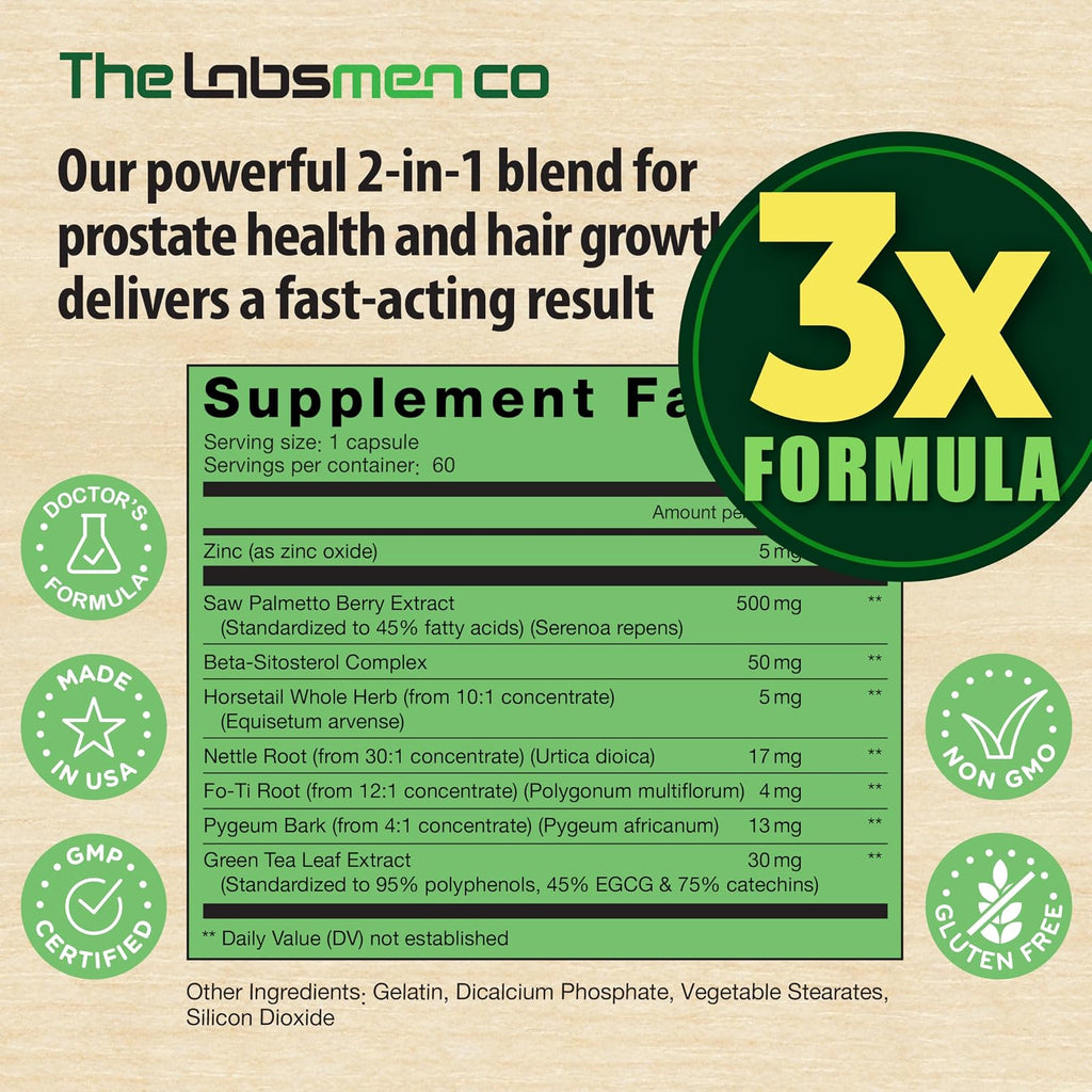 60 capsules of saw palmetto goodness