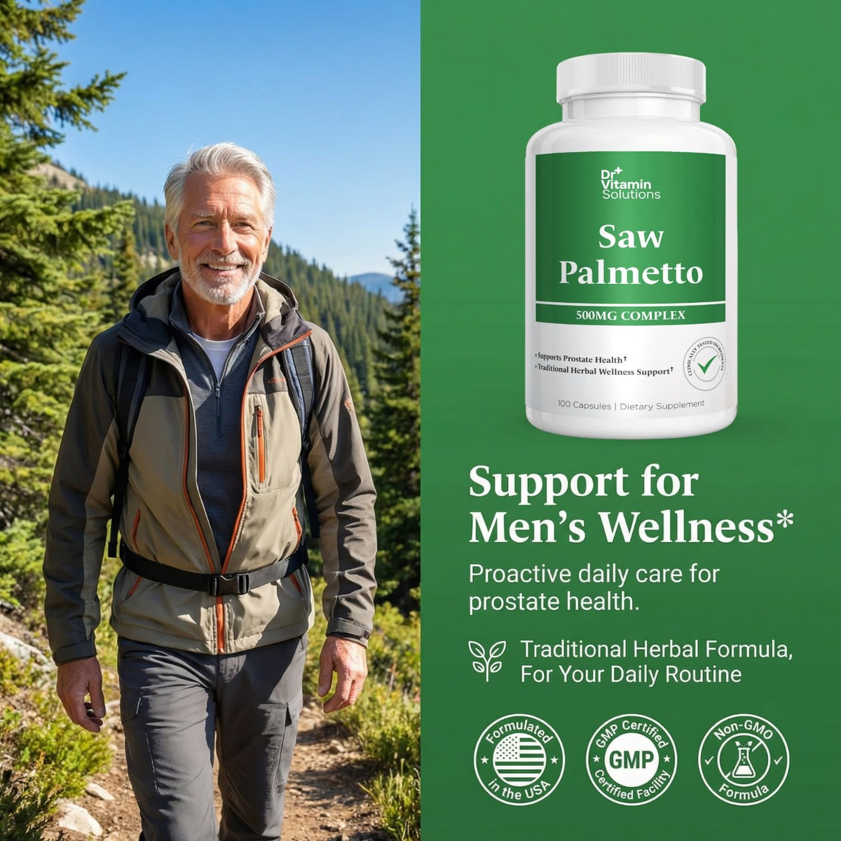 60 capsules of Saw Palmetto