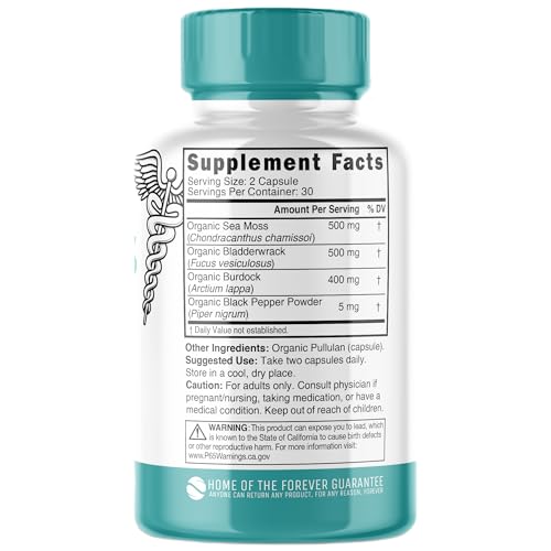 60 capsules of sea moss benefits