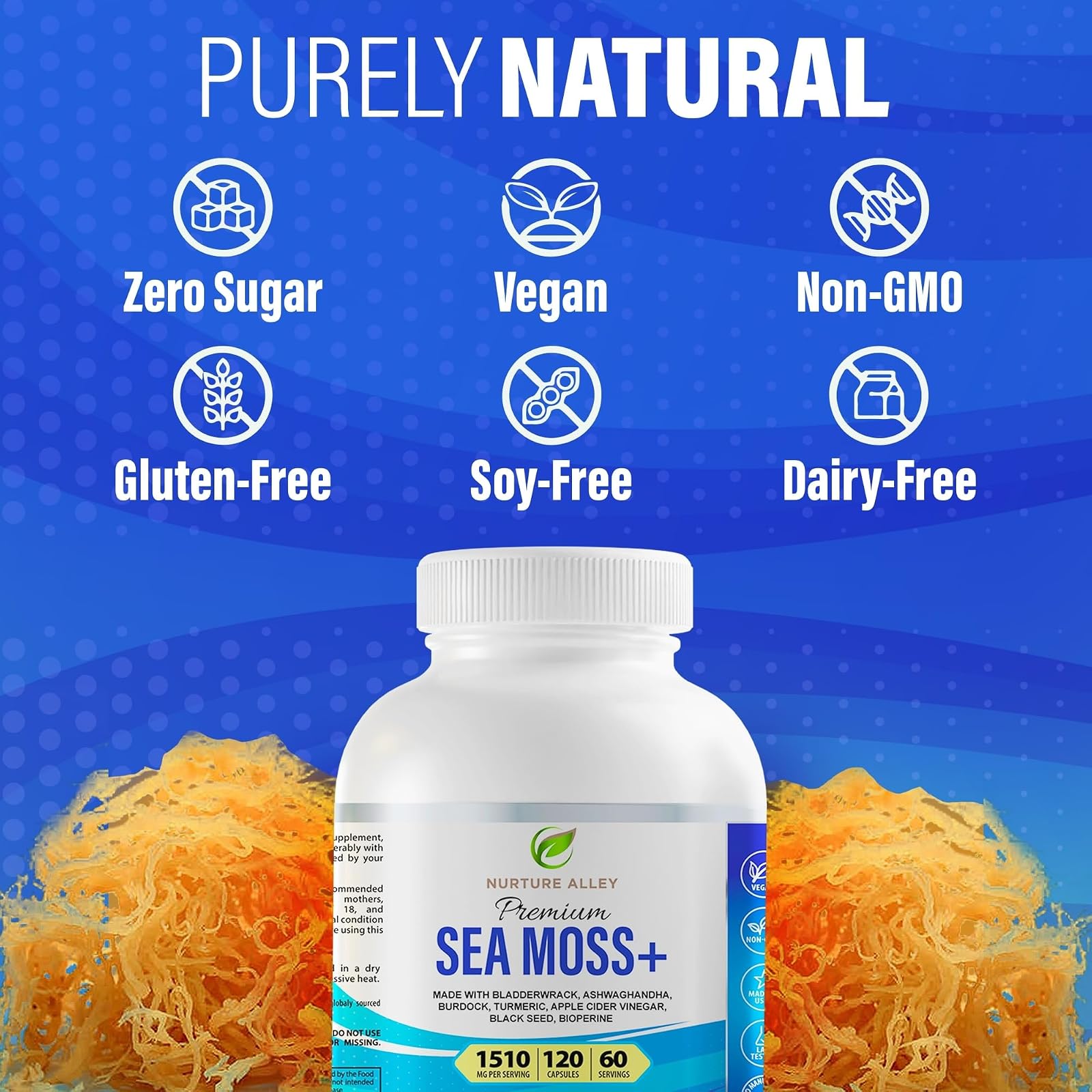60 capsules of sea moss power