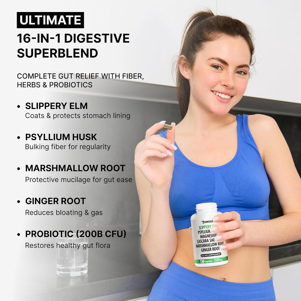 60 capsules of slippery elm