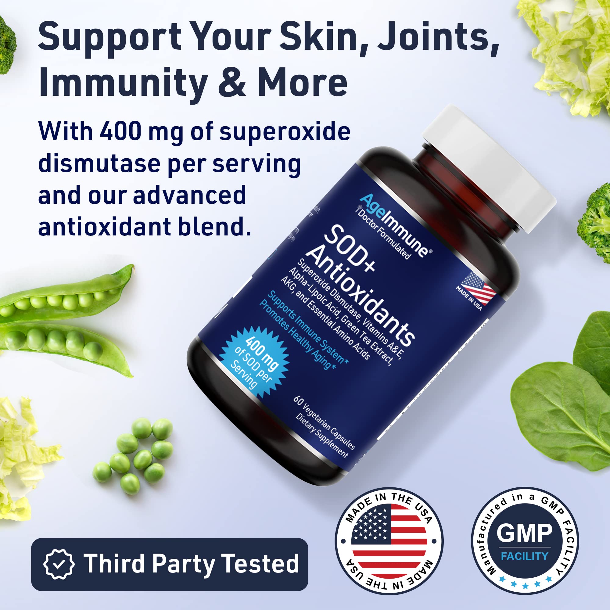 60 capsules of SOD antioxidant power