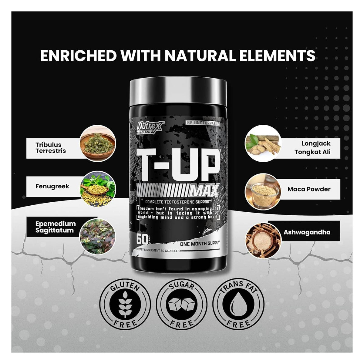60 capsules of T-Up testosterone booster