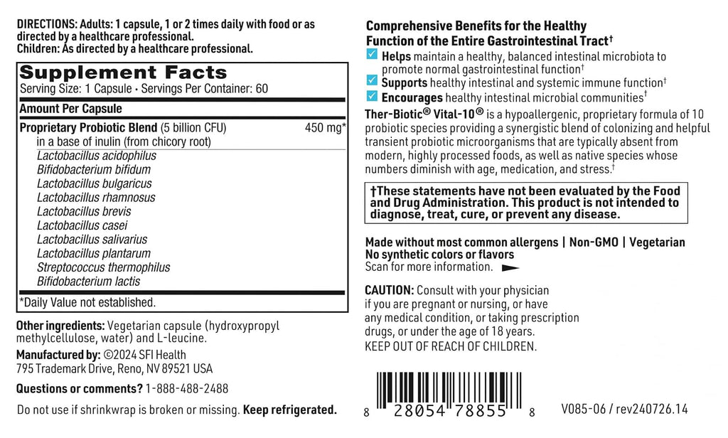 60 capsules of Ther-Biotic