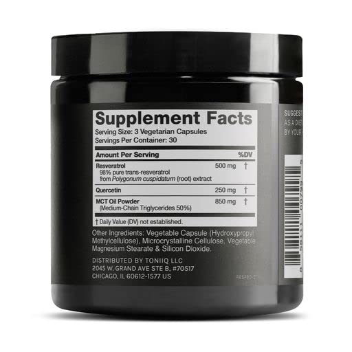 60 capsules of Toniiq Resveratrol