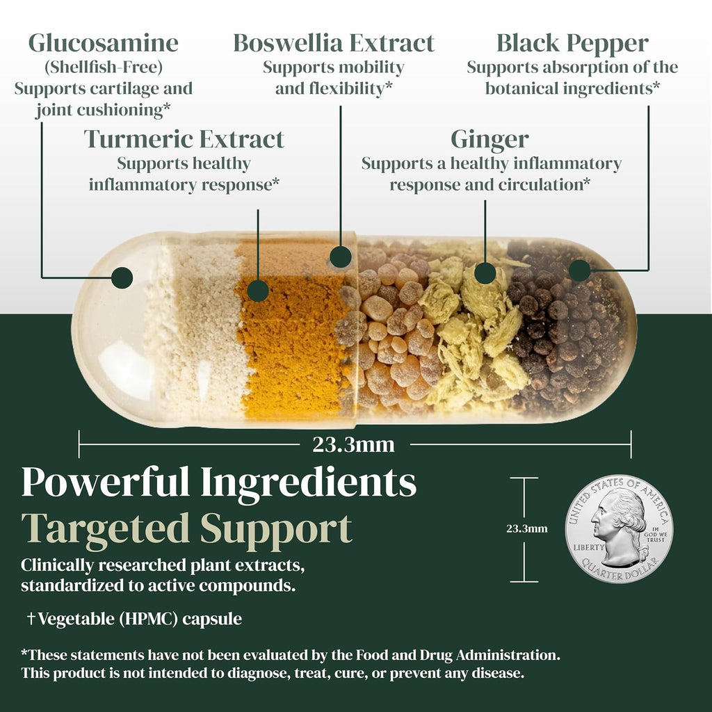 60 capsules of turmeric and boswellia blend