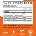 60 capsules of turmeric curcumin