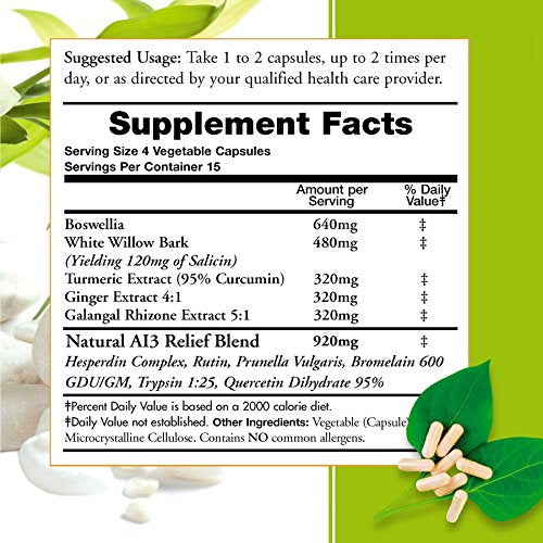60 capsules of turmeric & curcumin