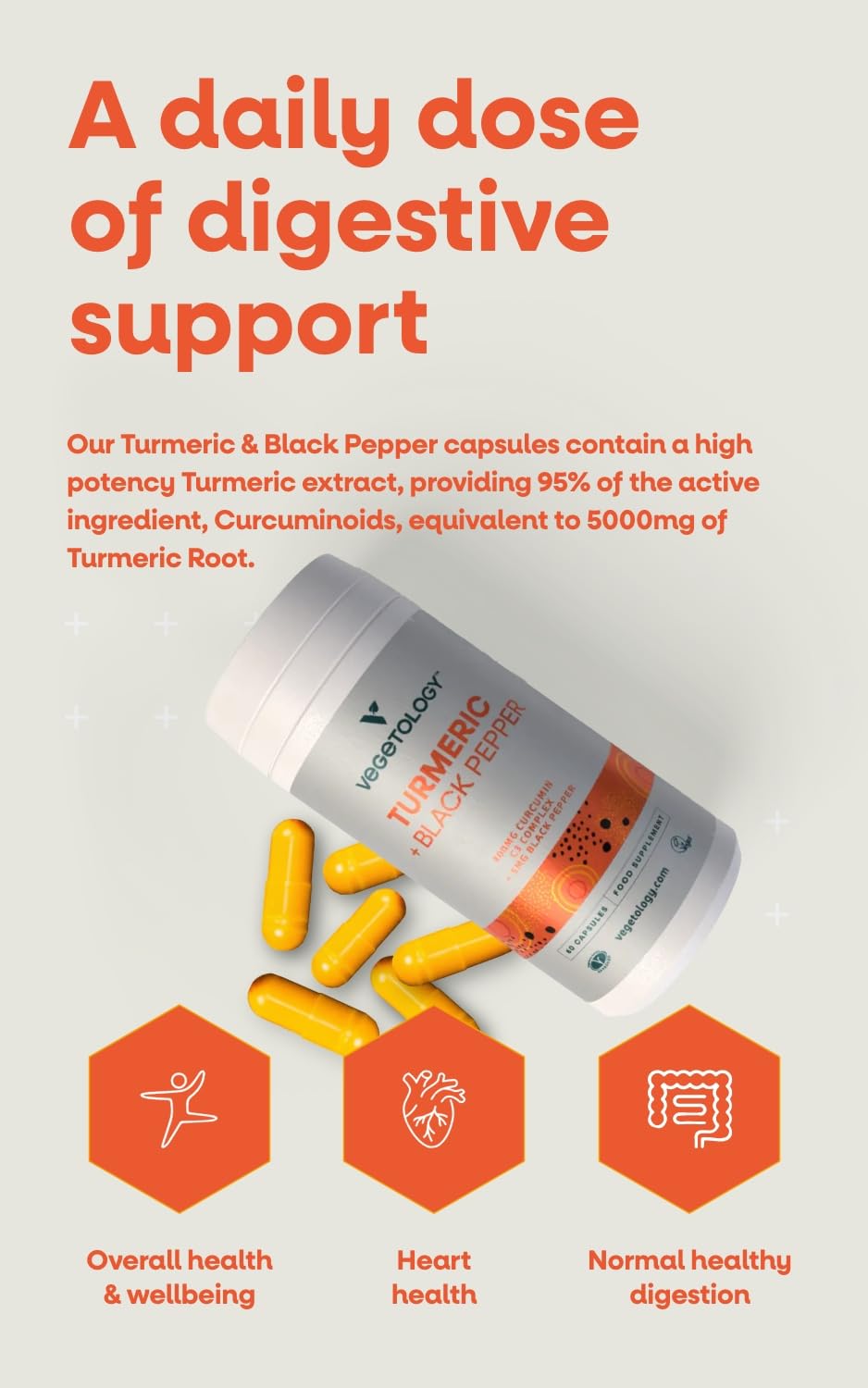 60 capsules of turmeric curcumin