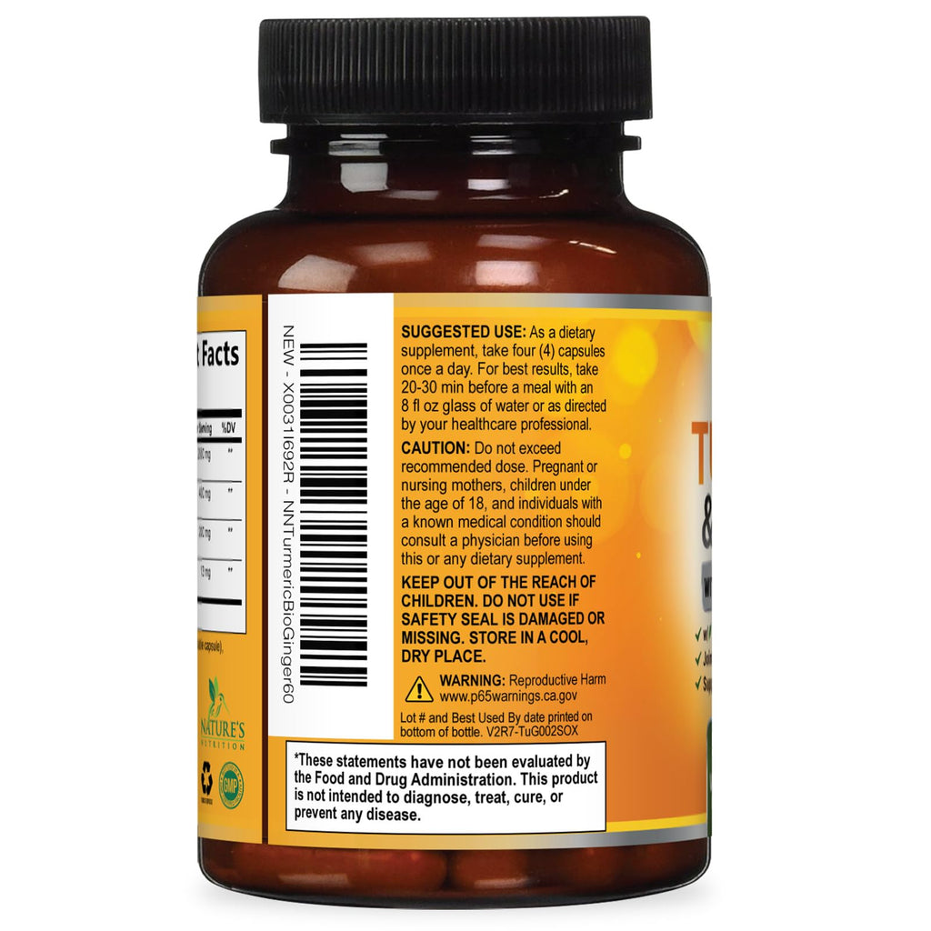 60 capsules of turmeric extract